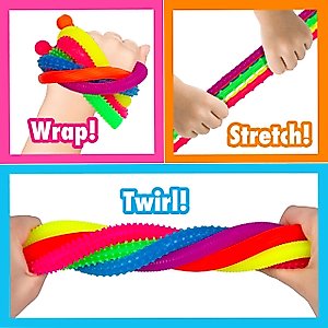 Be Amazing Toys Sense & Grow Textured Stretch Noodles
