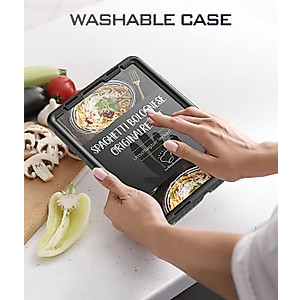 Poetic TurtleSkin Heavy Duty Case Designed for iPad Pro 11 Inch 4th Gen 2022 / 3rd Gen 2021 / 2nd Gen 2020 / 1st Gen 2018, Rugged Shockproof Drop Protection Kids Friendly Silicone Cover Case, Black