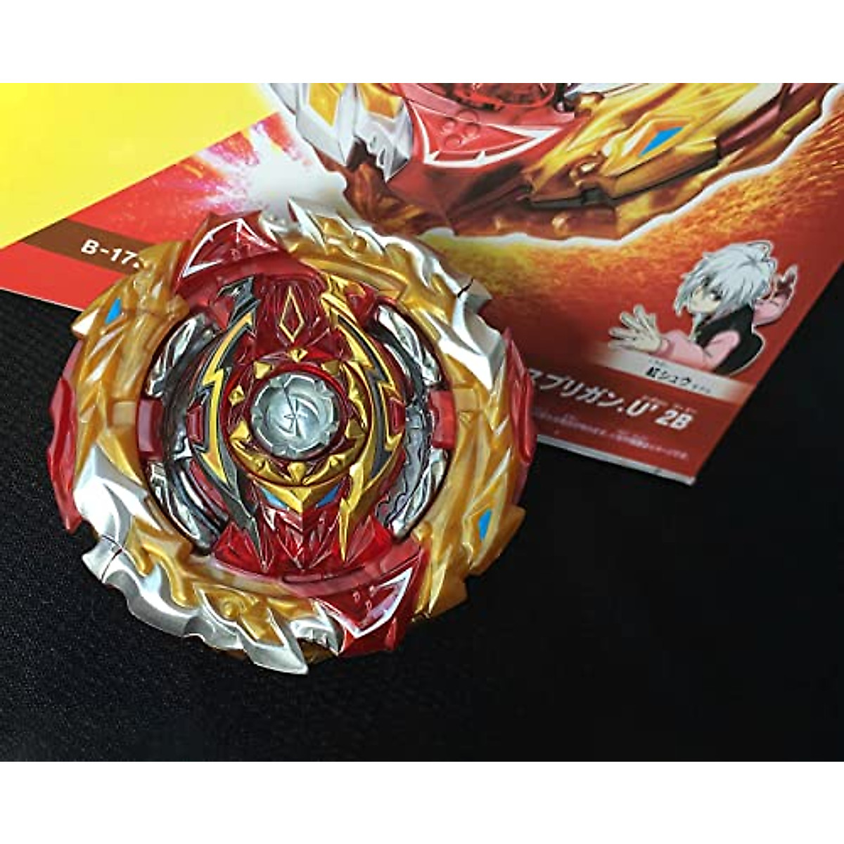 Desamvap Bey Battling Tops Burst Sparking SuperKing B-172 World Spriggan U' 2B with String Launcher Battle Game Set Left Right Spin Gyro Toys Gift for Kids Children Boys