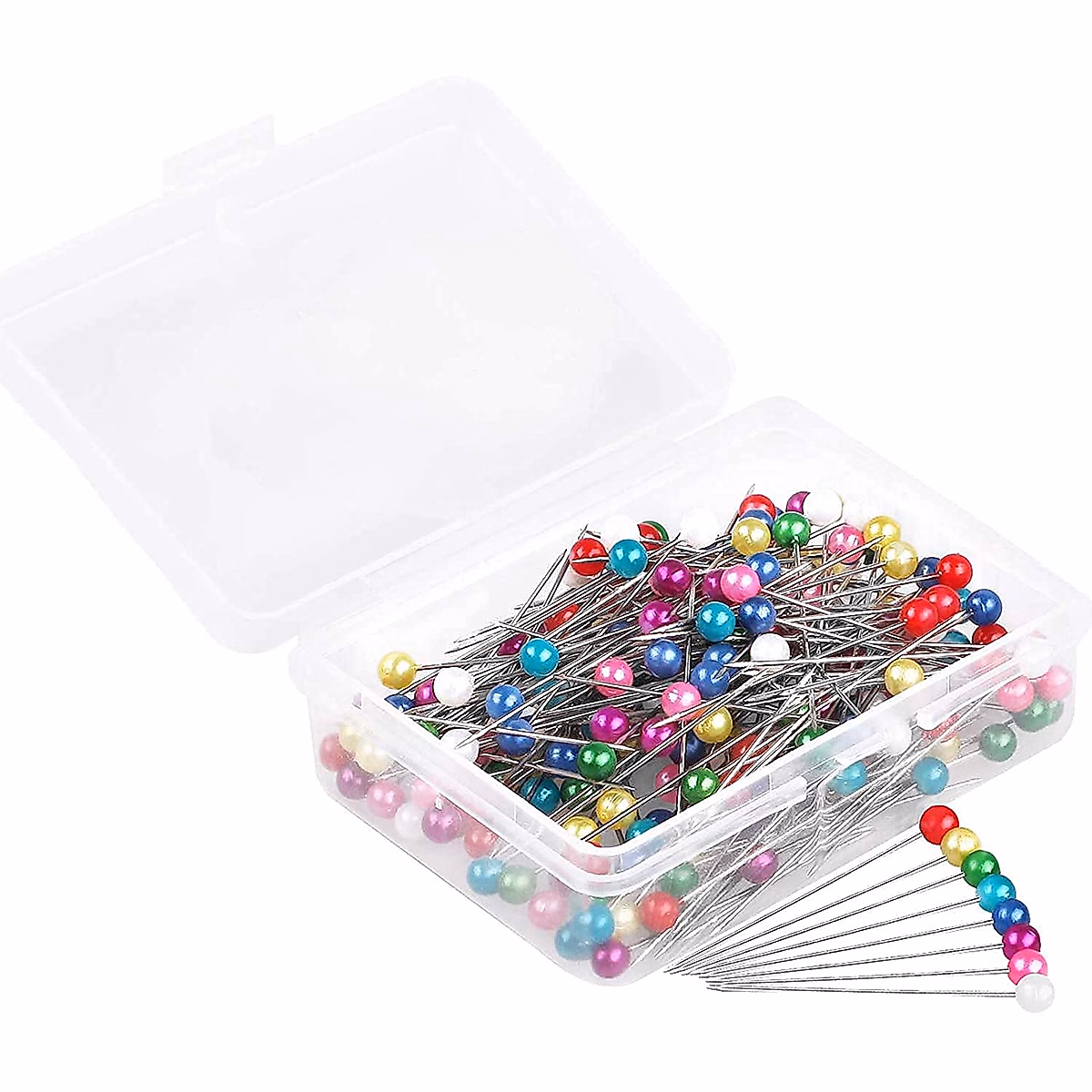 Sewing Pins, 600 PCS Straight Pins 1.6 in Pearlized Ball Head Pins, Sewing Pins for Fabric DIY Sewing Pins Crafts