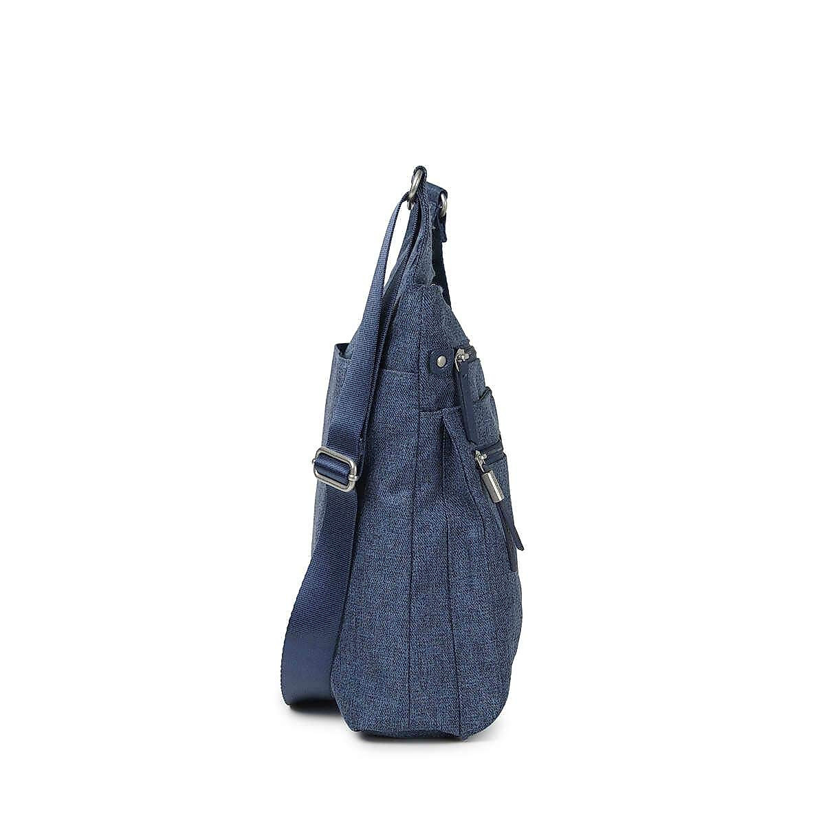 Baggallini Womens New Classic Zip With Rfid Phone Wristlet On Track Crossbody, Stone, One Size US