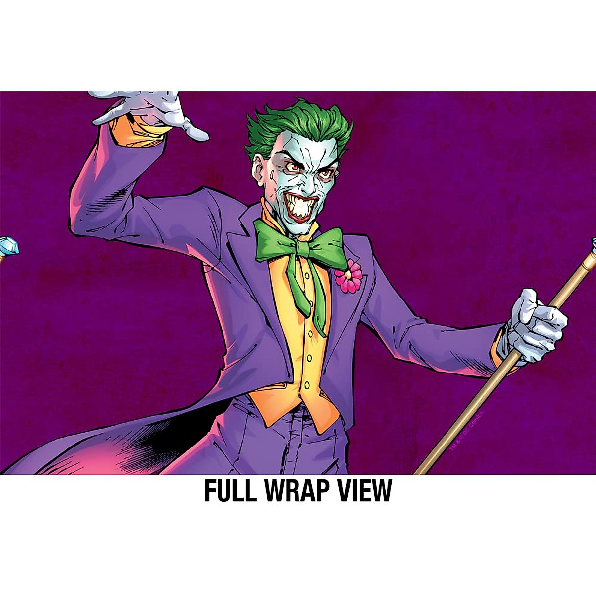 Batman - Logo OFFICIAL Joker Character 18 oz Insulated Water Bottle, Leak Resistant, Vacuum Insulated Stainless Steel with 2-in-1 Loop Cap