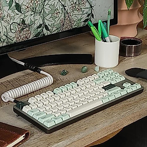 DROP DCX Jasmine Keycap Set, Doubleshot ABS, Cherry MX Style Keyboard Compatible with 60%, 65%, 75%, TKL, WKL, Full-Size, 1800 layouts and More