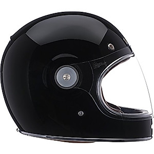 Bell Bullitt Full-Face Motorcycle Helmet (Solid Gloss Black, Medium)