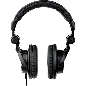 Soundcraft Notepad-5 Small-Format Analog Mixing Console with Polsen HPC-A30 Monitor Headphones, Fastener Straps (10-Pack) & XLR Cable Bundle