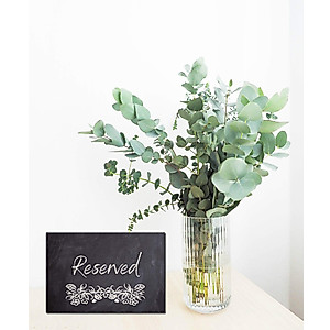 15 Reserved Signs for Tables Wedding Reception | Reserved Table Cards | Table Setting Cards |Vintage Chalk Design | 4 x 6 Double Sided Print | Party Events