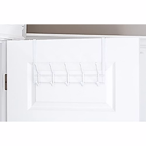 Better Houseware Over Door 2-Tier Hook Rack, White coated steel
