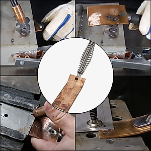 scottchen PRO Welding Spoon Copper Welding Spoon Welders Helper,3 Plate Set, Flat/Curved/Angle Copper Paddle Backer