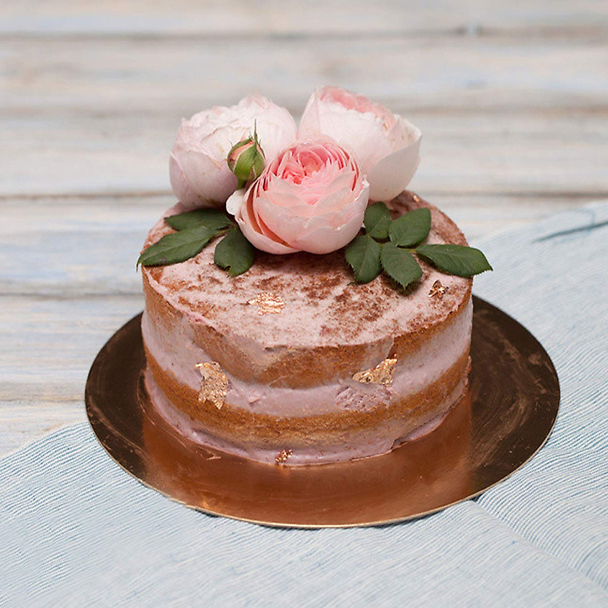 DaKuan Set of 6, Silicone Cake Mold Baking Pans, 4 inch Cake Pans for Baking, Muffin, Cupcake, Layer Cake, Cheese Cake, Chocolate and Rainbow Cake - Red