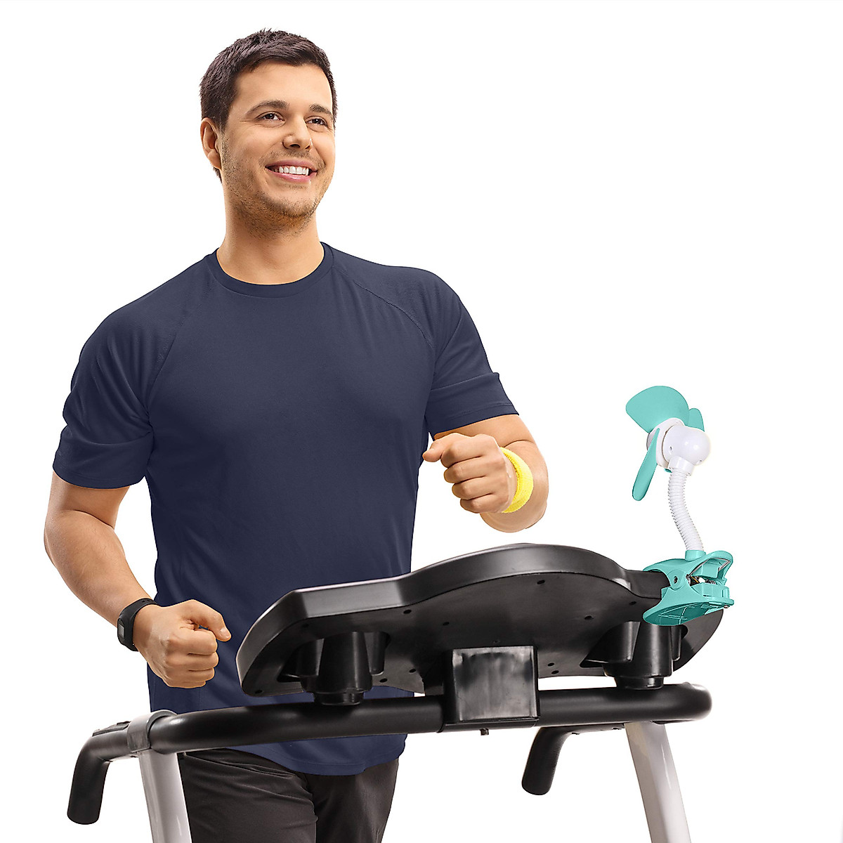 Dreambaby Deluxe EZY-Fit Clip on Fan with Soft Fins - Perfect for Strollers, Cribs, Wheelchairs, Beach, Pool, Much More! (Aqua)