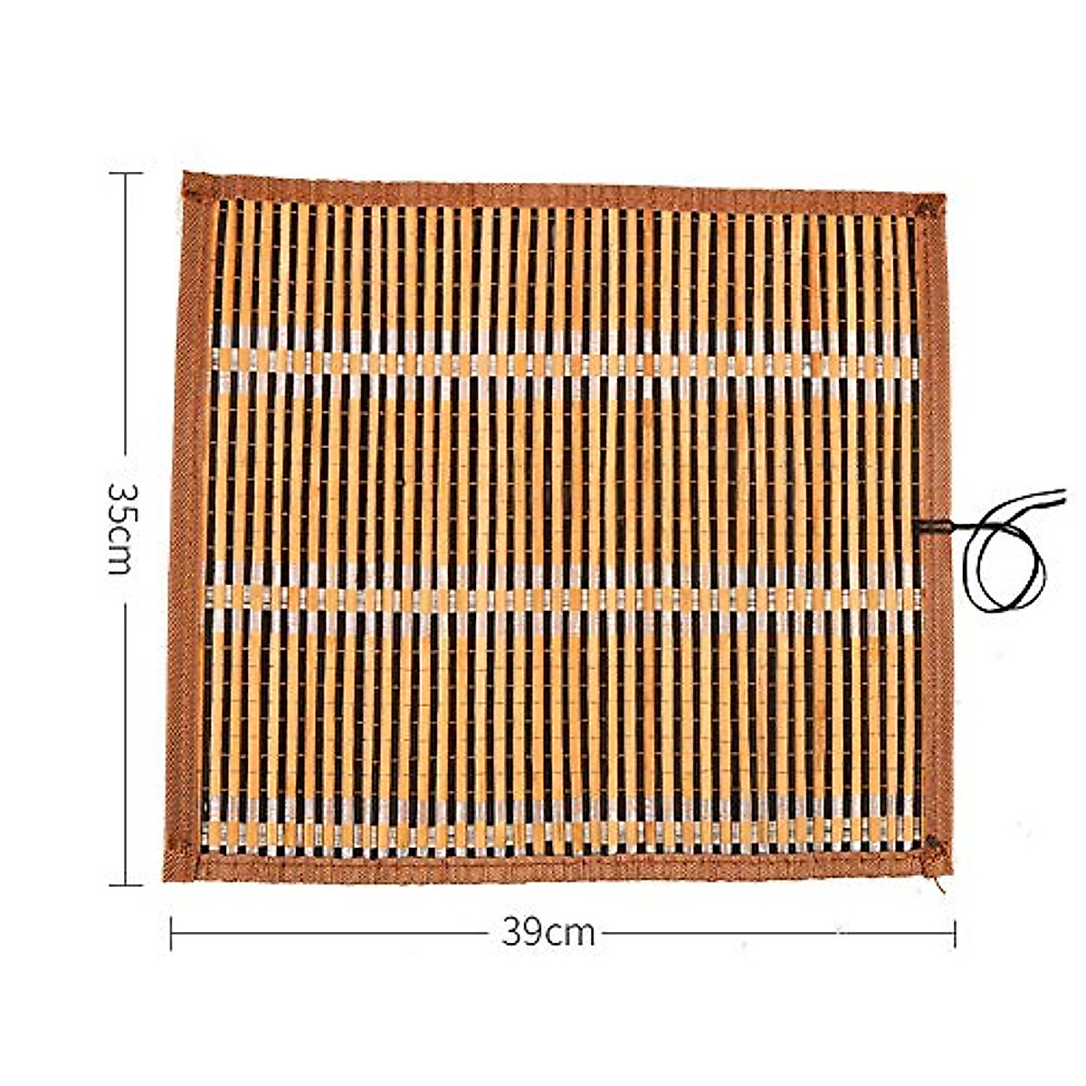 QJang Portable Chinese Art Writing Calligraphy Bamboo Brush Holder Case Pouch Watercolor Paint Brush Mat Rollup Organizer Wrap Protection Bag Large 15.35 x 13.77 Inches (39 x 35cm)