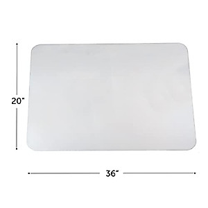 Artistic Clear Antimicrobial Desk Pad Organizer, 20" x 36" | Non-Skid Desk Pad Protects from Nicks, Scratches and Spills (60-6-0M)