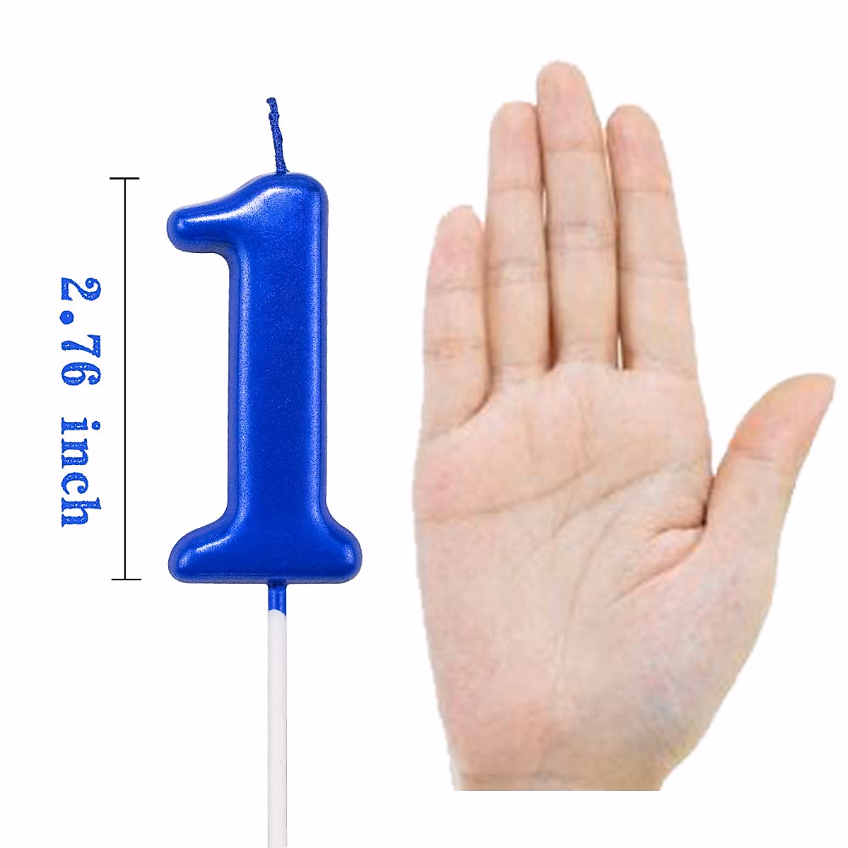 Blue Birthday Candles 1 Candle 1st One Year Cake Bady Roman Numberal Cool Number Candle No 10 11 12 13 14 15 16 17 18 19