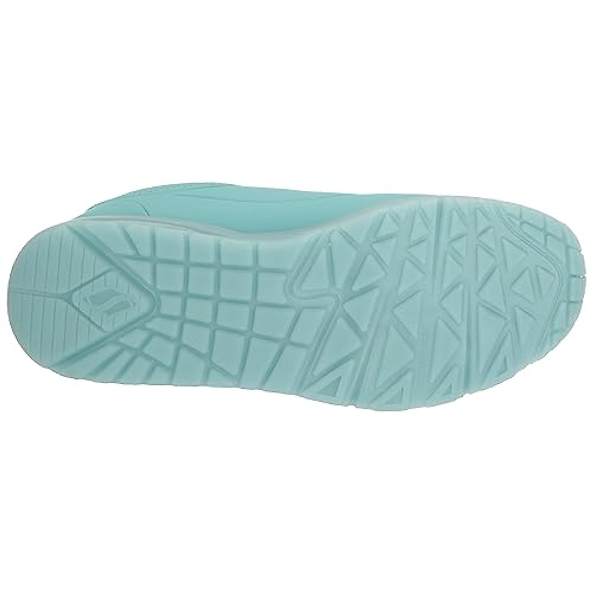 Skechers Kids Girls Uno Ice Sneaker, Turquoise, 2 Little Kid