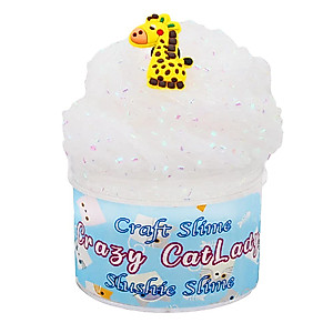 FLINPEX Butter Slime Kit Cloud Slime DIY Unmixed Snow Rice Slime kit for Girls, Education Party Favor Gift and Birthday, Slime kit for Boys, Slime Kits, Fluffy, Soft, 70ml 2.5Oz （Brown）