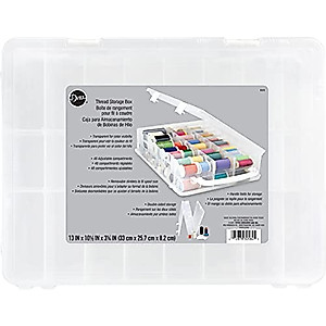 Dritz Thread Storage Box 13X10X3, Transparent