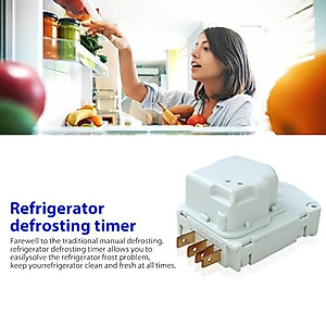 Gxcdizx 215846604 Refrigerator Defrost Timer Replacement for Frigidaire Ffht1814lw4, Ffht1817ls1, 215846604, Ffht1817ls4, Ffht1817ls8, Ffht1817lw8, Nftr18x4lw6, Ffht1826ls5, Ffht1826lw2, Ffht1826lw9