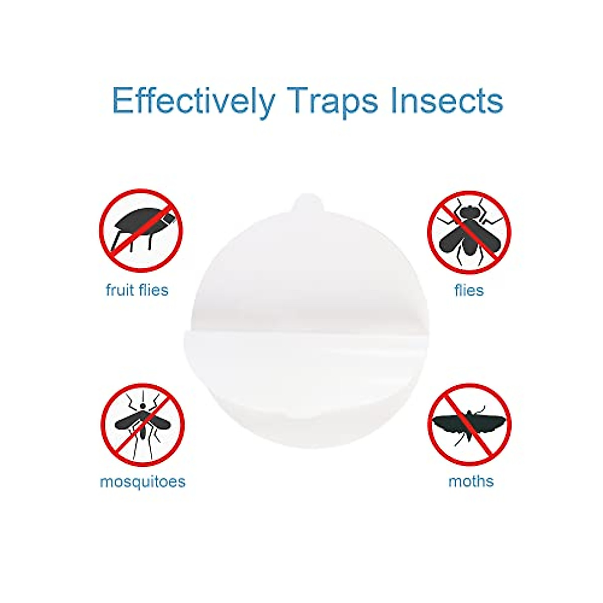 Flea Trap Refill Discs Sticky Pads 30 Pcs, 7.1 Inch Round Replacement Glue Boards for Victor The Ultimate and Other Flea Traps for Inside Your Home