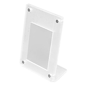 Photo Frame, Personalized Acrylic Simple Cleaning Sturdy Tabletop Photo Frame for Movie Ticket (Transparent (Wave Pattern))