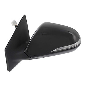 Kool Vue Driver & Passenger Side Power Heated Mirrors for Hyundai Sonata 2015-2017 With Signal Light; Without Blind Spot Monitor & Memory Paintable
