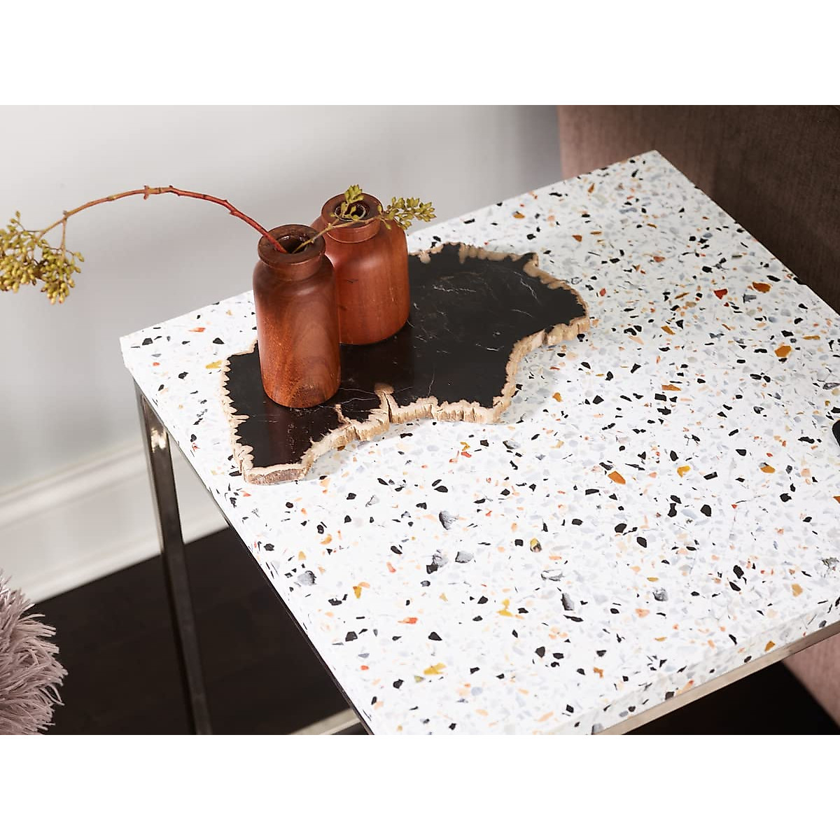 Duck 286457 EasyLiner Adhesive Laminate Surfaces Shelf Liner, Terrazzo, 20 in. x 15 ft., 6 Rolls