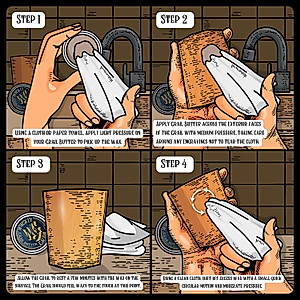 Whiskey Grail - Grail Butter - Beeswax Wood Butter for Whiskey Grail Cups, Food Grade Wax for Maintaining Bourbon Cup's Glossy Sheen, Enhances & Protects Whiskey Grail’s Handcrafted Charred Oak Finish