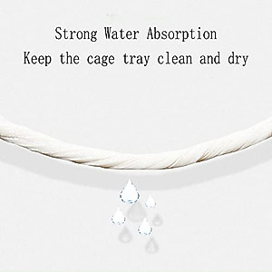 Hamiledyi Bird Cage Liner Paper Disposable Non-Woven Absorbent Liners 300 Sheets Pet Cages Cushion Accessories for Parrot Canary Finch Macaw Parakeet