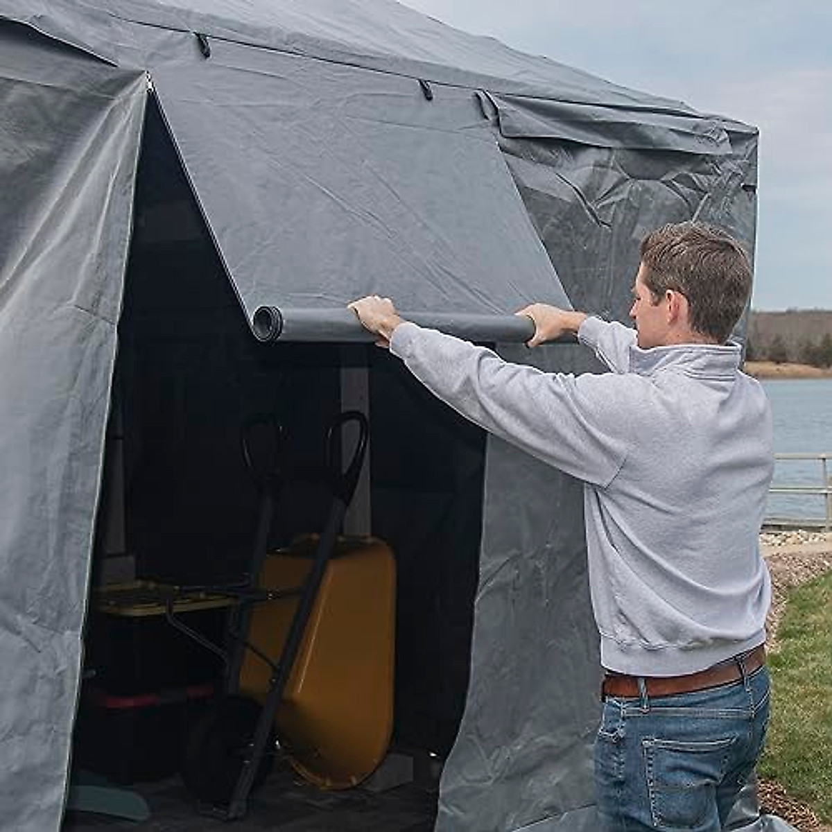 Sojag Grey Universal Cover, 12 ft. x 16 ft., Outdoor Shades