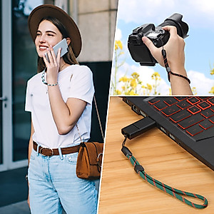 FrgKbTm Hand Wrist Strap Lanyard, 8 Pcs Adjustable Nylon Wrist Strap Lanyard, Colorful Hand Wrist Straps for Mobile Phone, Camara, Keys, USB Flash Drive, Wallet, ID Name Tag Badge, Mp3, Mp4, GoPro