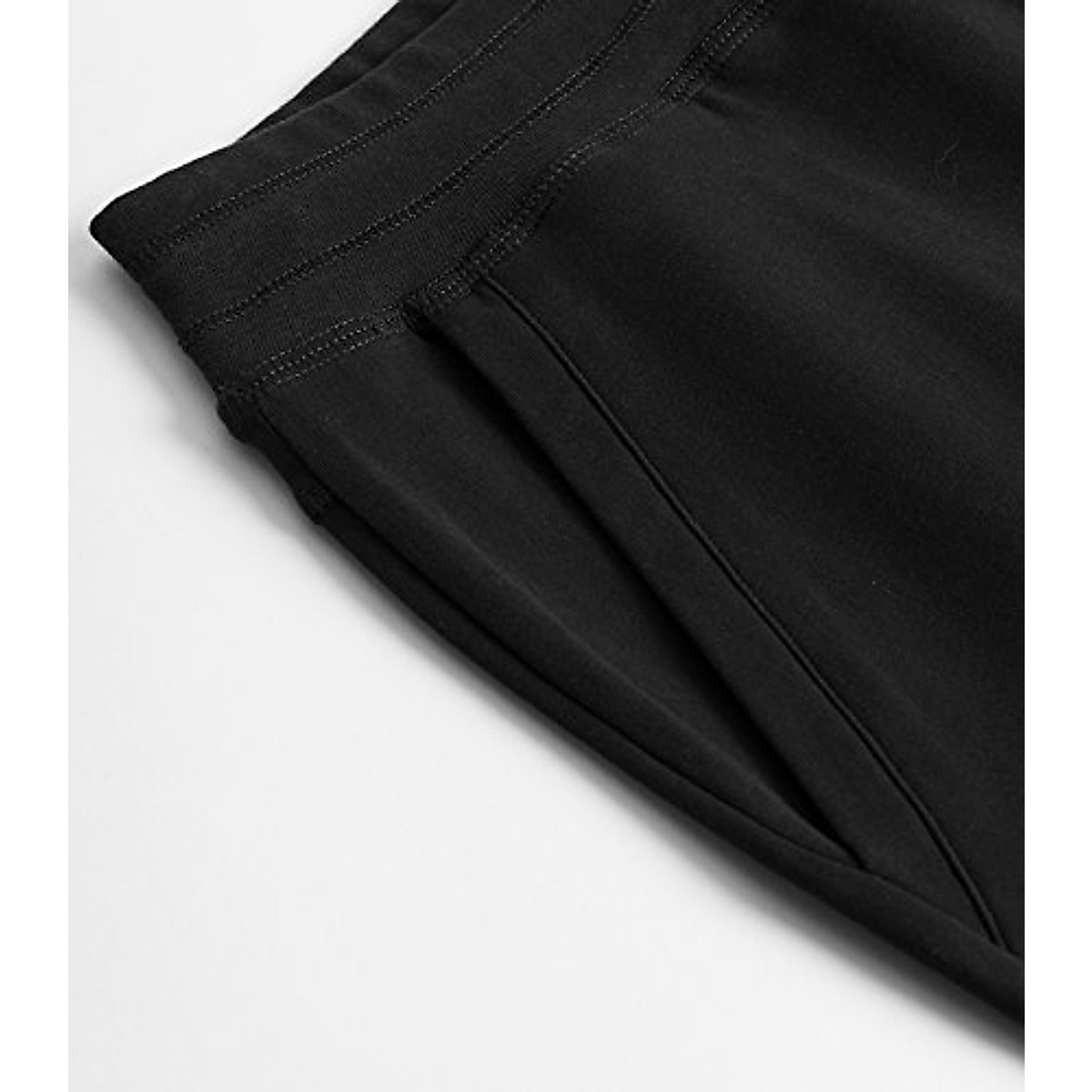 Weintee Women's Cotton Bermuda Shorts with Pockets L Black