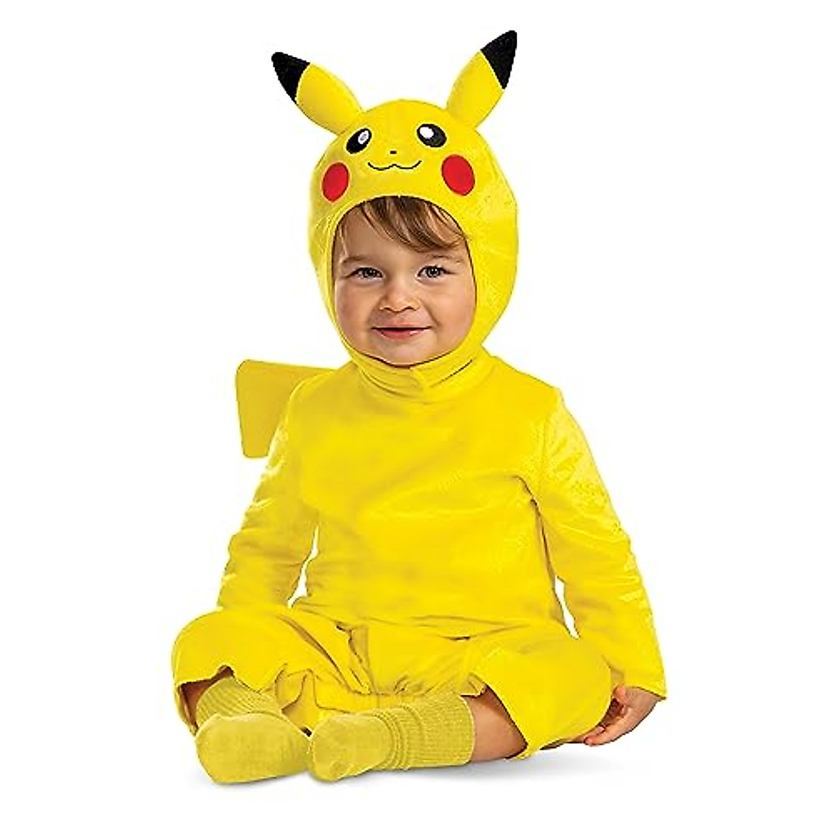Disguise Pikachu Costume Romper, Official Pokemon Toddler Outfit and Headpiece, Size (3T-4T)