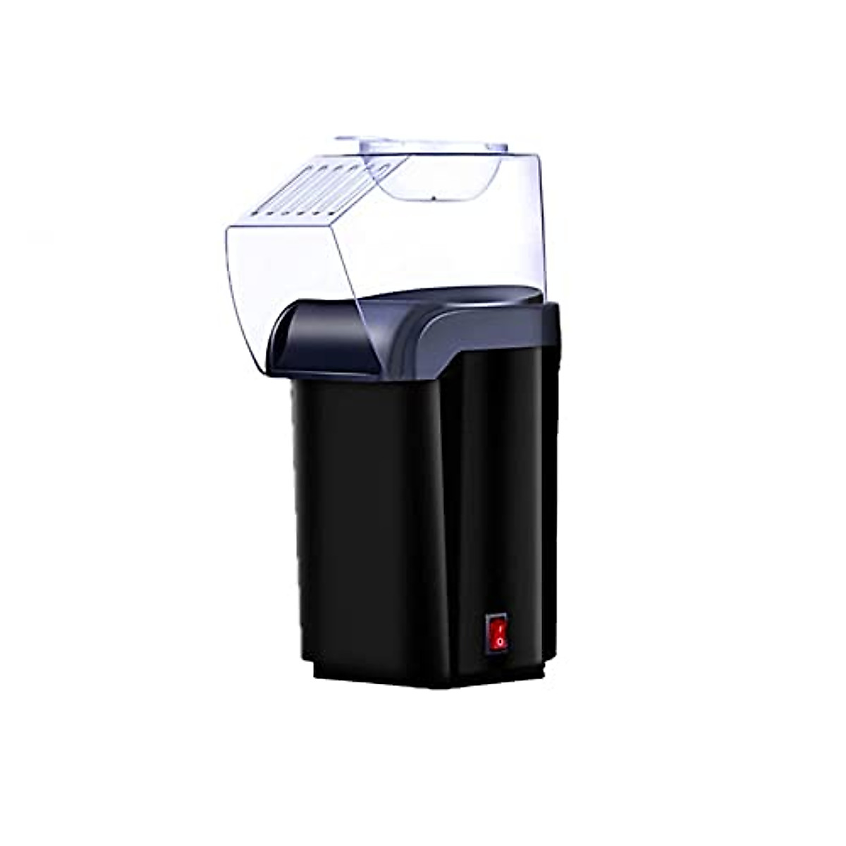 Hot Air Popcorn Popcorn Maker, Electric Popcorn Maker with Measuring Spoon Free Small Popcorn Maker No Oil Fast Air Popped Popcorn Maker for Watching Party Movies & Football Match (Black)