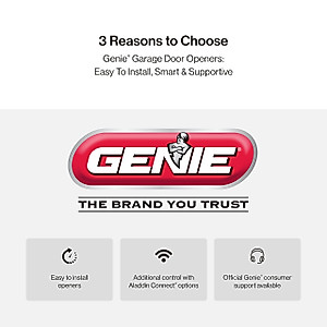 Genie Chain Drive 500 Garage Door Opener - Model 1035 - Reliable Chain Drive Garage Opener,Black
