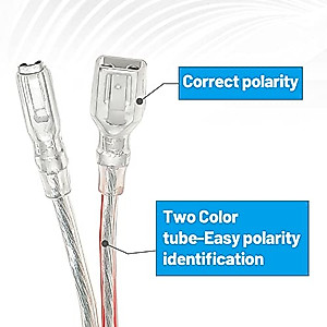 RED WOLF Car Speaker Wiring Harness Connector Compatible with 2015-2022 GMC Sierra Chevrolet Silverado Buick Enclave Cadillac Escalade Mount Aftermarket Front Rear Door Speaker Wire Cable Plug 2 Pair