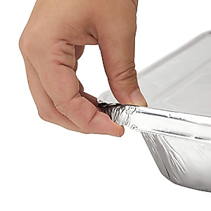 VEZEE Chafing Dish Buffet 42-Piece Serving Kit with Fuel, Racks, Aluminum Pans, Utensils & Lighters