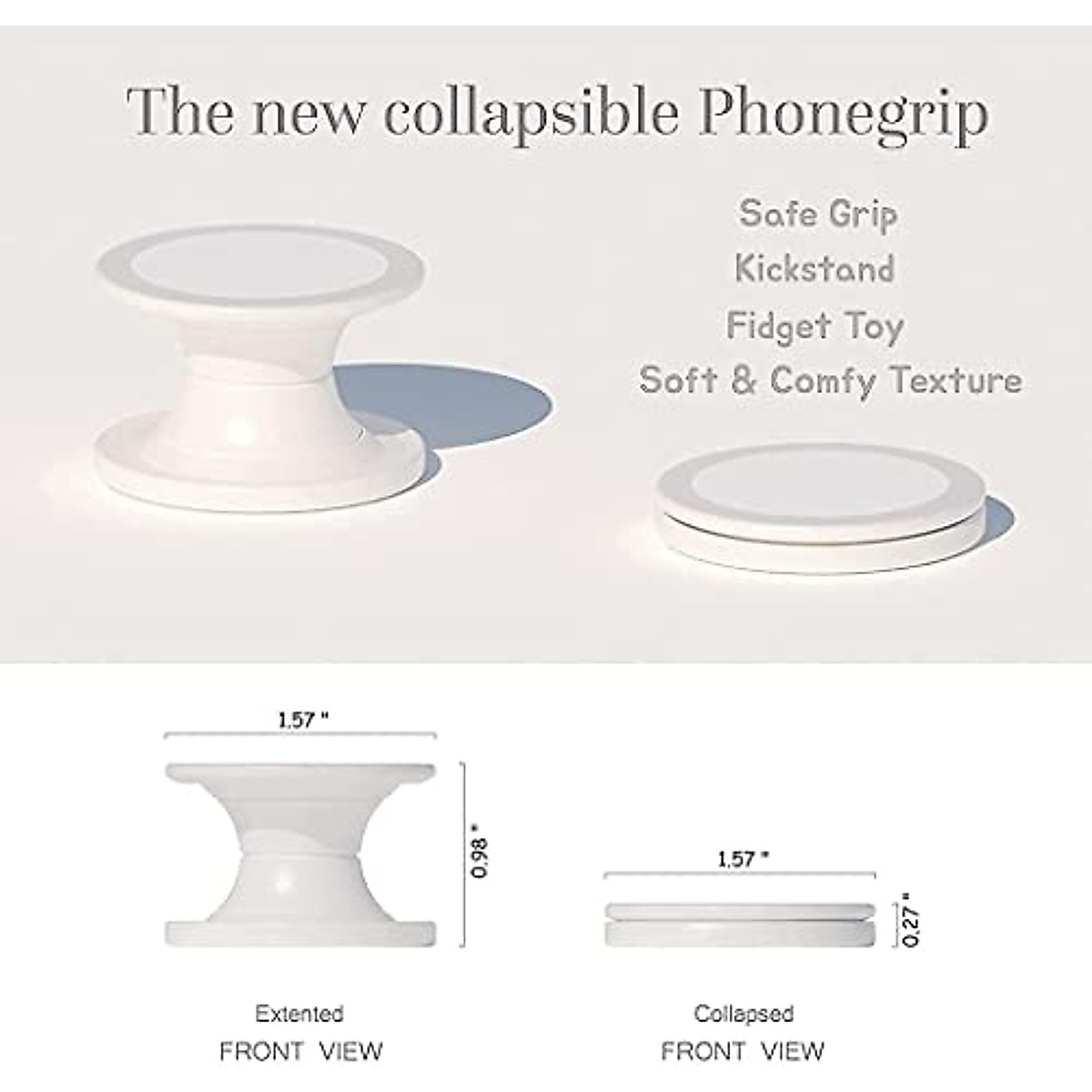 Universal Phone Stand and Tablet Holder - Pink Rose Gold Marble Heart(3 Pack)