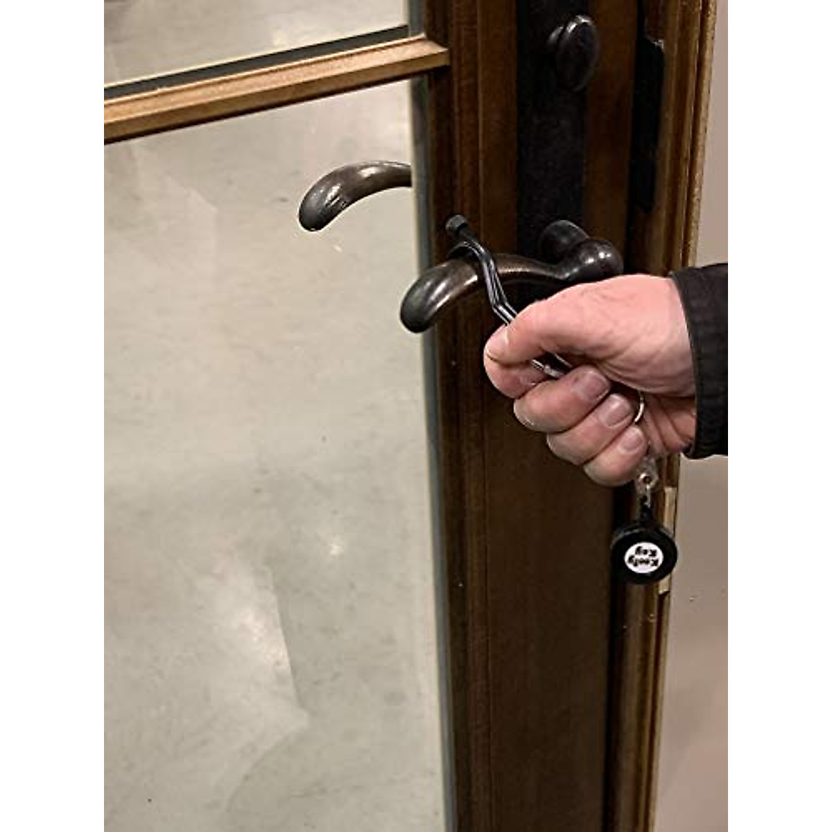 Kooty Key Germ Utility Hook Tool- Avoid Touching Bacteria Ridden Surfaces- Carabiner Included (Colors May Vary) (2 Pack, Purple)