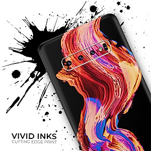 DesignSkinz Liquid Abstract Paint V80 Protective Vinyl Decal Wrap Skin Cover Compatible with The Samsung Galaxy S20 (Screen Trim & Back Glass Skin)
