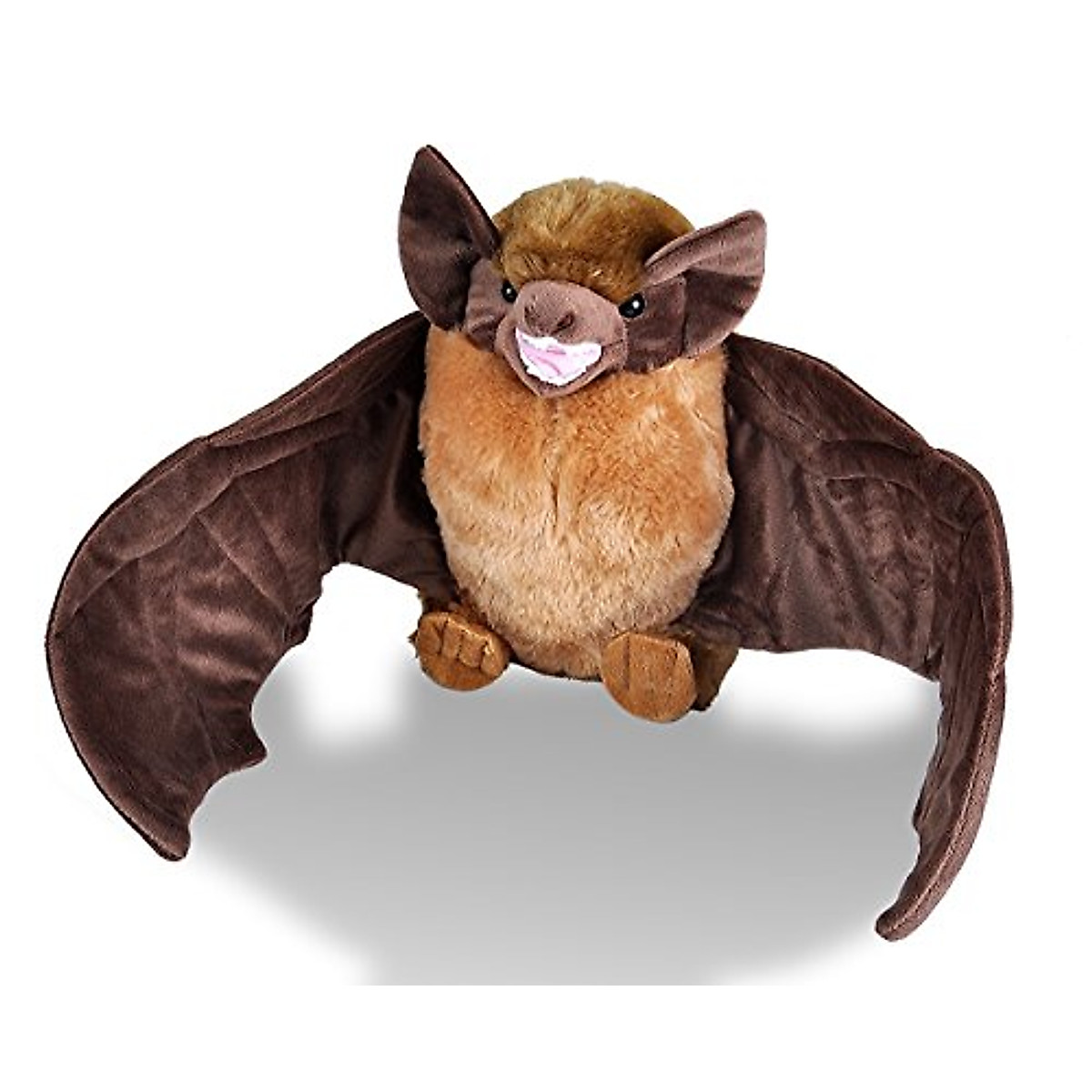 Wild Republic Brown Bat Plush, Stuffed Animal, Plush Toy, Gifts for Kids, Cuddlekins 12 Inches,Multi