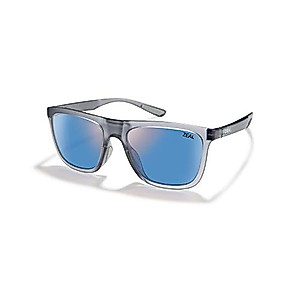 Zeal Optics Boone | Plant-Based Polarized Sunglasses for Men & Women- Matte Smoke/Polarized Horizon Blue Lens