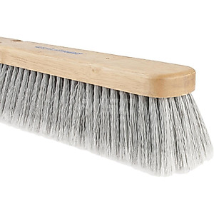 PRO SOURCE Fine-Sweep Push Broom Head with Threaded Wood Block: 24 inch Wide