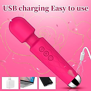 Percussive Handheld Back Muscle Massager Deep Tissue Quiet G S-po-t Massager 20 modes and 8 speeds to choose from USB Rechargeable Massager Ladies Gift DH65F25