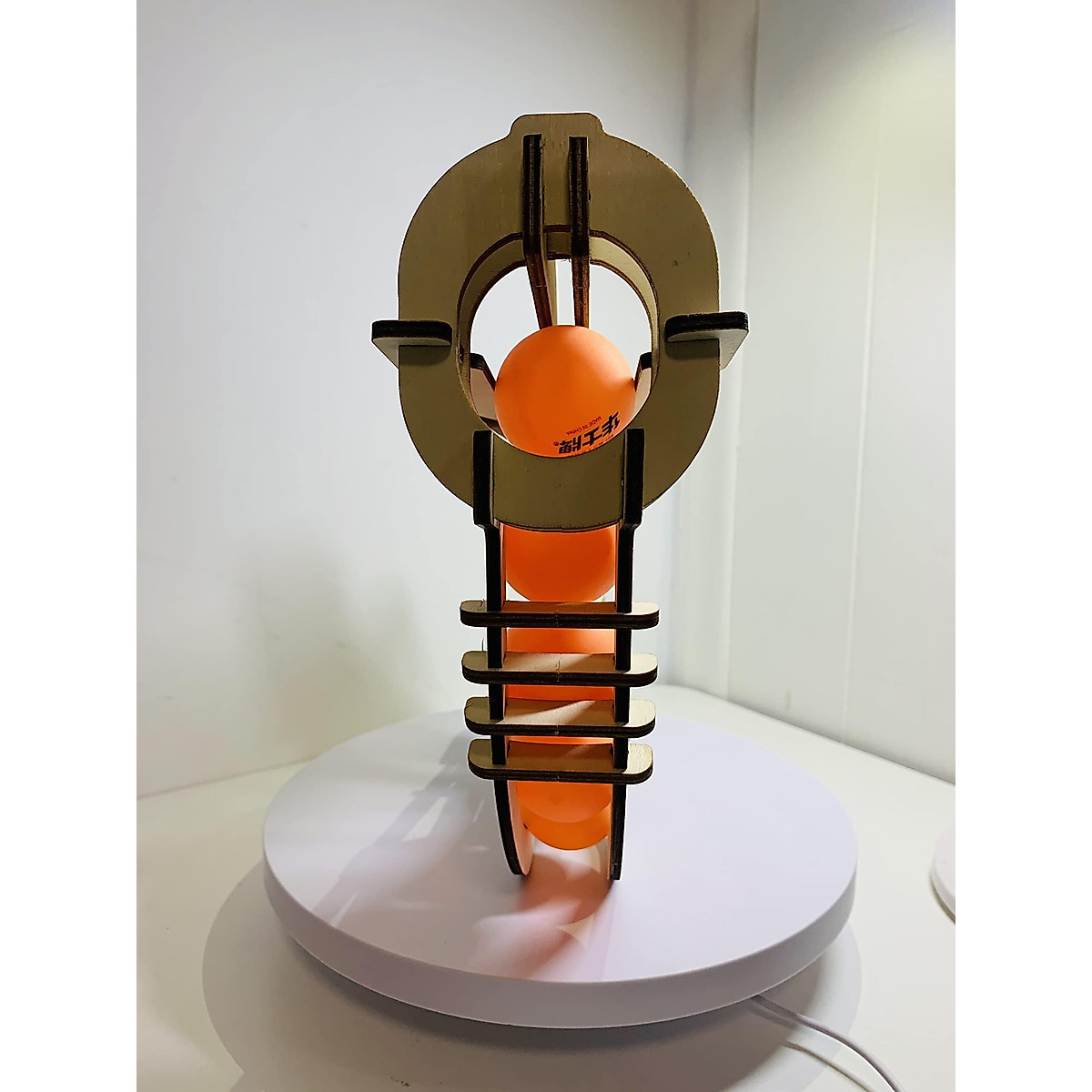 3D Wooden PuzzleRubber Band Gun-Table Tennis Gun, Table Tennis Shooter