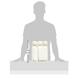 madesmart 8-Piece Interlocking Bin Pack Customizable Multi-Purpose Drawer, One Home Organization, BPA Free, White, 8 Count
