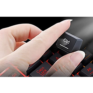 FEDRUI Wired Gaming Keyboard, Backlit Compact Mini Keyboard, Waterproof Small Keyboard for Business Trip