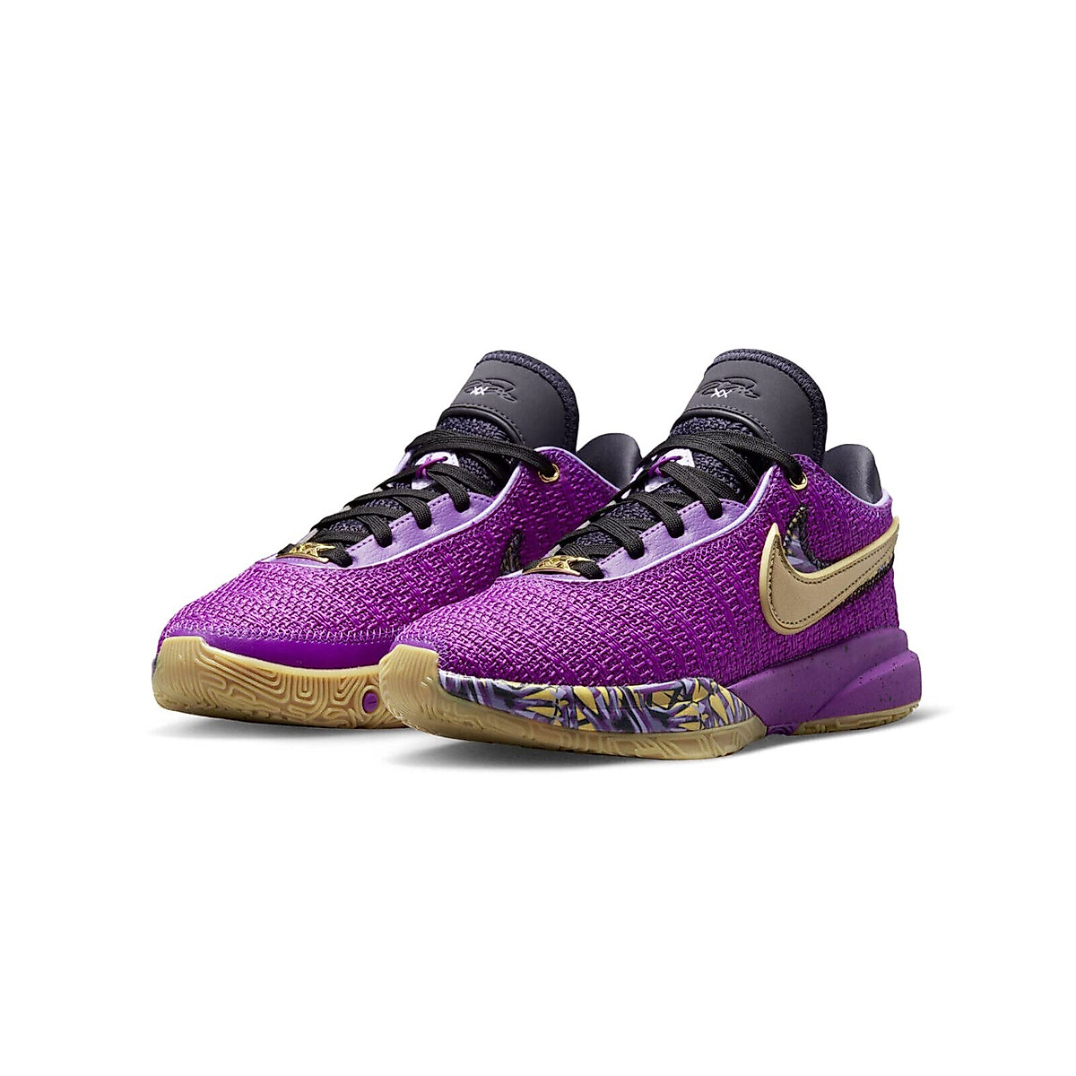 Nike Big Kid's Lebron XX SE Vivid Purple/Metallic Gold (FD0207 500) - 4