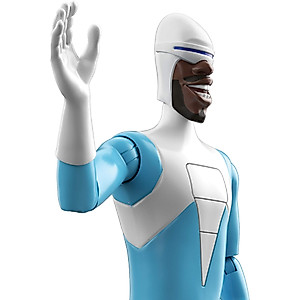 Mattel Pixar Interactables Frozone Talking Action Figure, 8-in Tall Highly Posable Movie Character Toy, Interacts with Other Figures, Kids Gift Ages 3 Years & Older