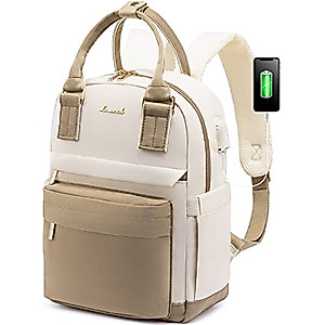 LOVEVOOK Mini Backpack for Women Girls Stylish Waterproof Backpack Purse with USB Port, Cute Daypack for School Travel Party