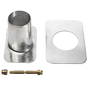 Monarch Rain Chains 20041 Mill Finish Aluminum Gutter Adapter for Rain Chain Installation, Standard