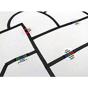 Overwrite Sticker Codes (Codes Pack) and Track Tape (3-Roll Pack) for use with Ozobot